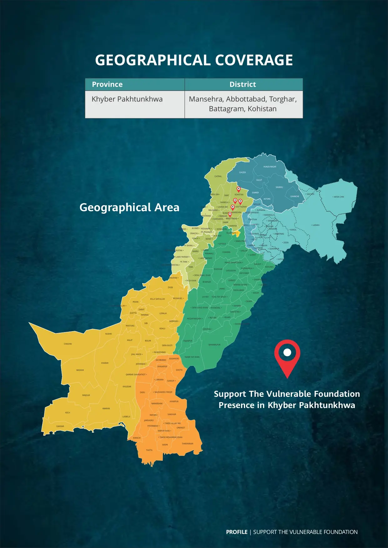 Where We Work - SVF Pakistan